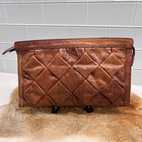 Junior Drake | Bags | Junior Drake Brown Quilted Leather Isabella ...
